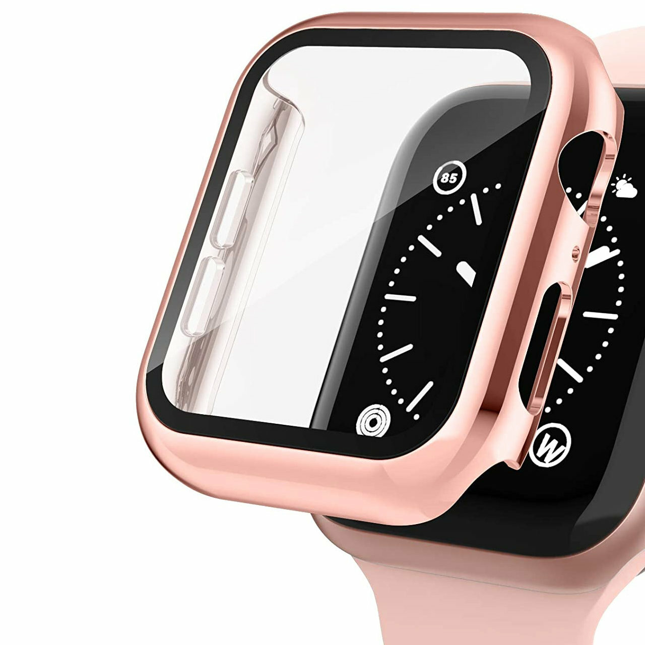 IWATCH 360 CASE WITH TEMPERED GLASS - 41mm (Rose Gold) - Speedy Phone ...